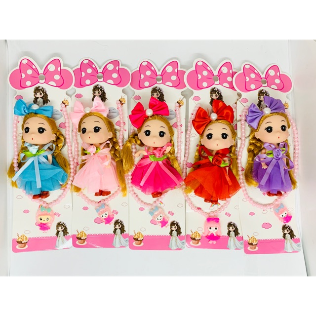 Cute Doll Keychain with Kids Necklace. 2in1 Toy and Keychain for Kids ...