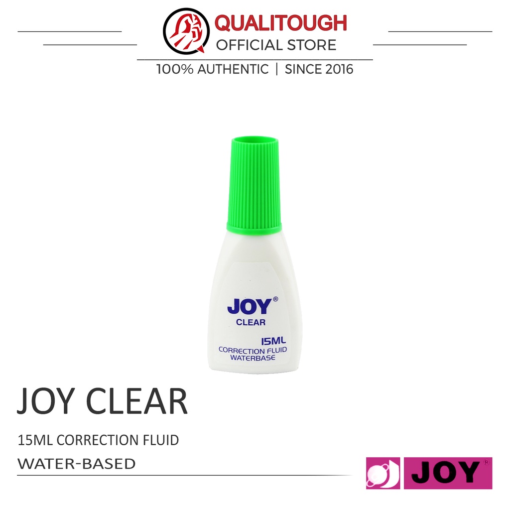 Joy Clear correction fluid 15mL touch n go | Shopee Philippines
