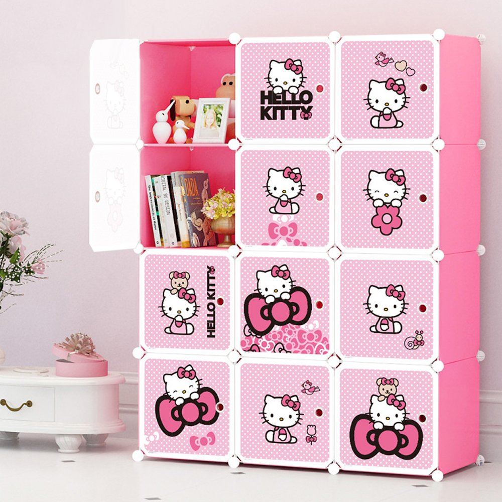 Cabinet 12Box Cube Cabinet Wardrobe Cartoon Character Design Set ...
