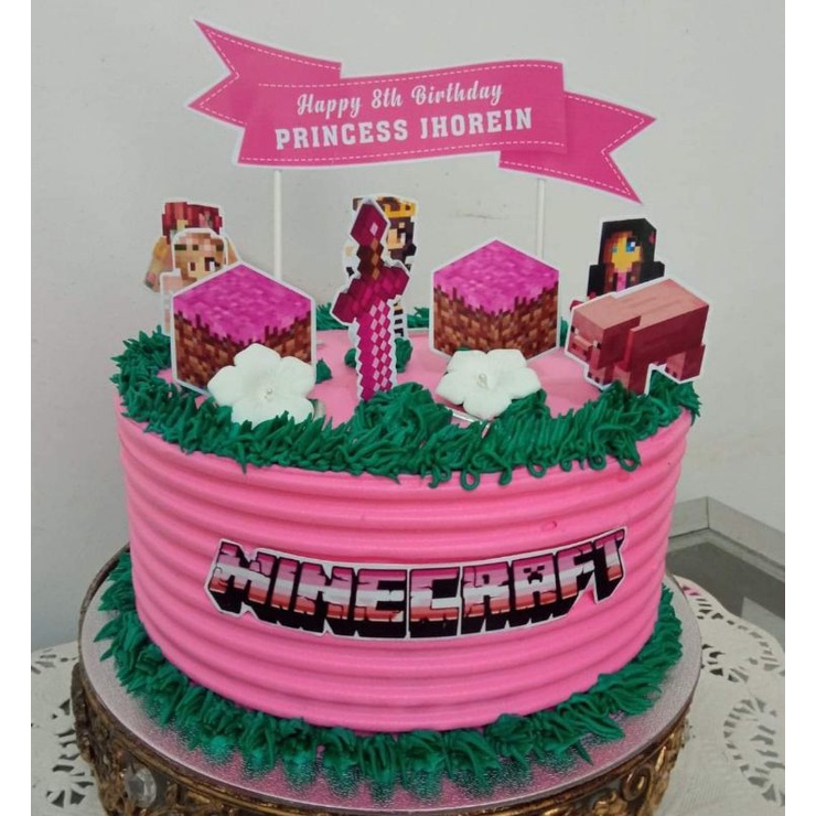 Minecraft Girl Version Cake Topper | Shopee Philippines