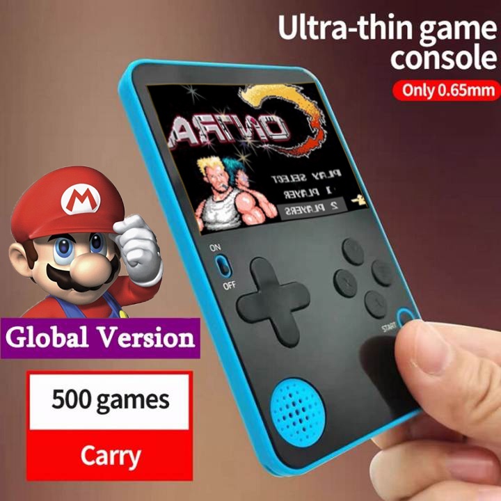 Portable Ultra-thin Handheld Game Consoles Built in 500 Games No Repeat ...