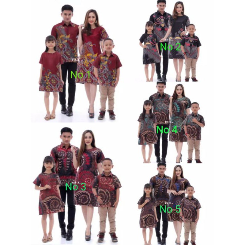 Family Batik Couple / Family Dress / Batik Family Uniform | Shopee ...