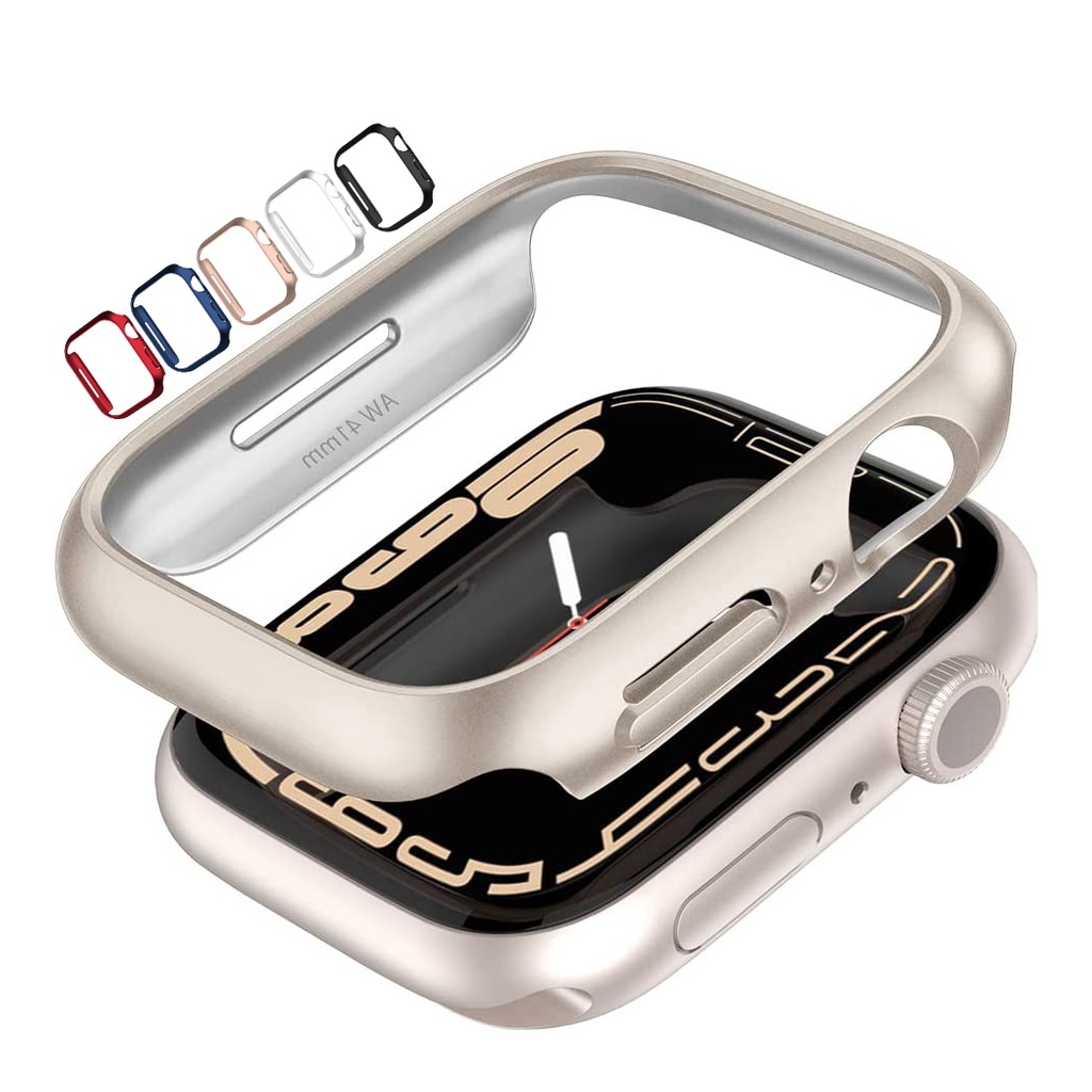 Starlight Color Suitable For Apple Watch 7 Protective Cases iwatch 7 PC ...