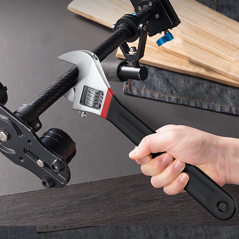 Mitsushi 4 Sizes 150/200/250/300mm Industrial Adjustable Wrench with ...