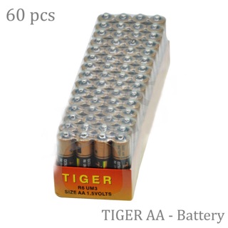 TIGER BATTERY AA 60PCS | Shopee Philippines