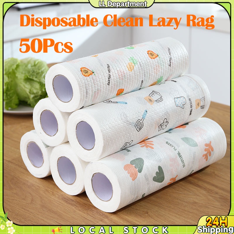 50 Seets Kitchen Towel Tissue Super Absorbent Cute Print Disposable ...