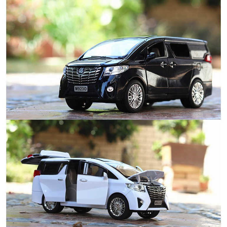 1:24 Toyota Alphard DIECAST Vehicle Sound Light Door Opening Pull Back ...