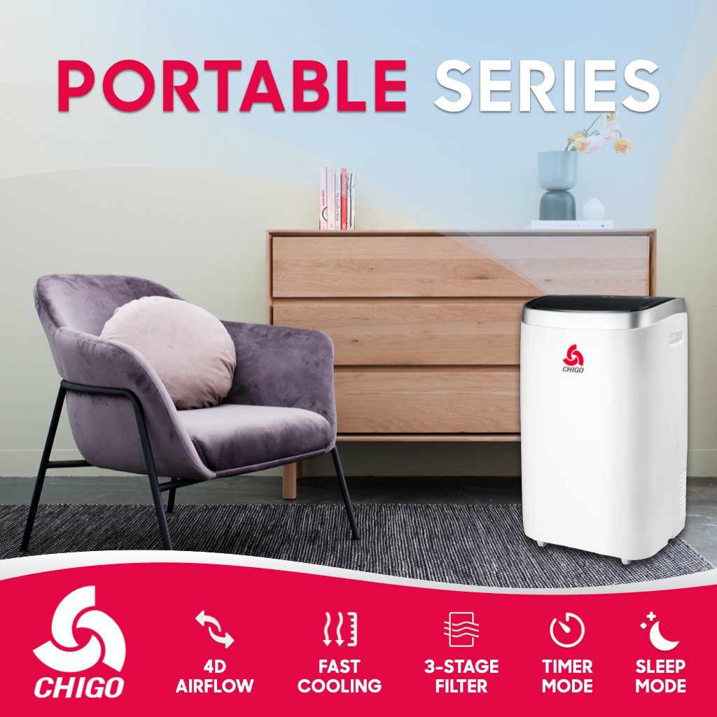 Chigo 1.5 HP Portable Air Conditioner CHG-PR150A (Non-inverter ...