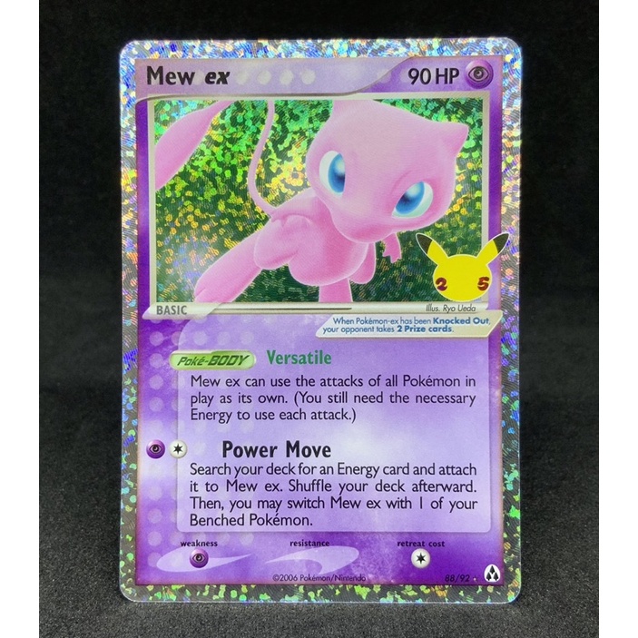 Pokemon TCG Mew EX Classic Collection Ultra Rare 88/92 2021 25th ...