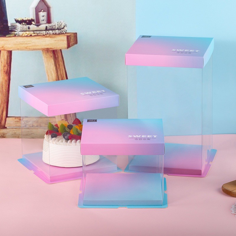 Square Acetate Cakebox Square Clear Cake Box | Shopee Philippines