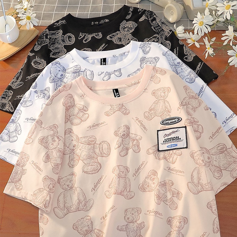 【ready Stock】summer Mens Fashion Tshirts Korean Oversized Shirt Retro