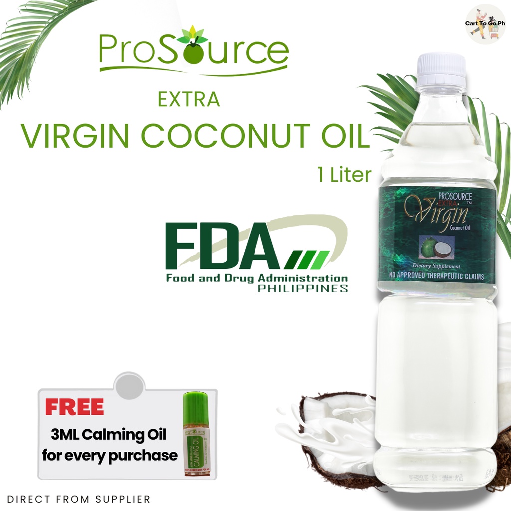 PROSOURCE EXTRA VIRGIN COCONUT OIL 1 LITER | Shopee Philippines