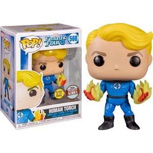 Human Torch #568 Funko Pop Funko Specialty Exclusive (GITD) (Box:8/10 ...
