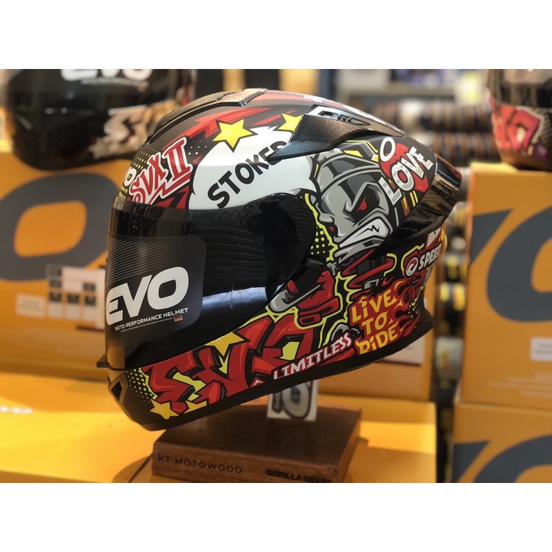 EVO SVX-02 HELMET FULL FACE DUAL VISOR | Shopee Philippines