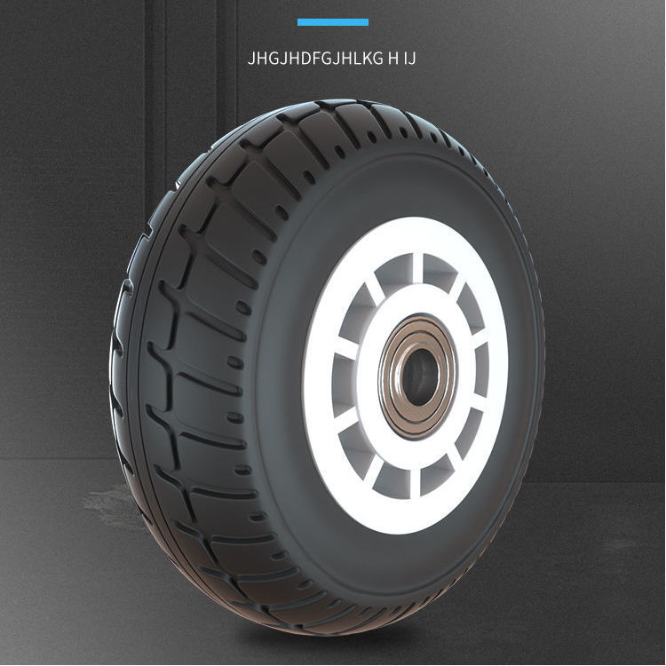 Caster wheel mute 6 inch heavy duty solid rubber wheels 4 inch 5 inch 8 ...