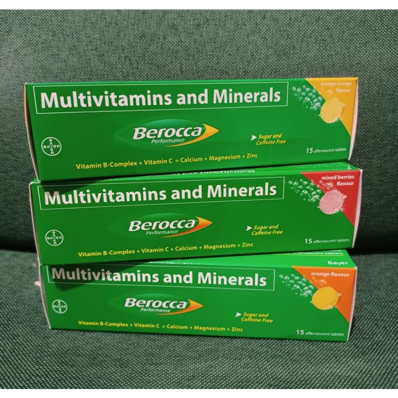 Berocca Multivitamins and Mineral 15 Tablets | Shopee Philippines