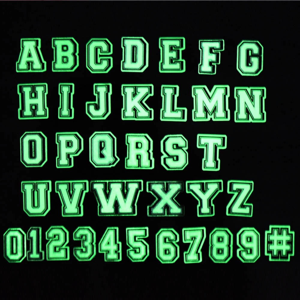 Glow In The Dark Jibitz Charm Letter Shoe Charms Luminous Alphabet ...