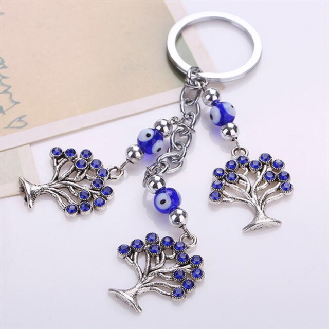 Super Sale! Metal Money tree Evil eye Keychain / hanging | Shopee ...