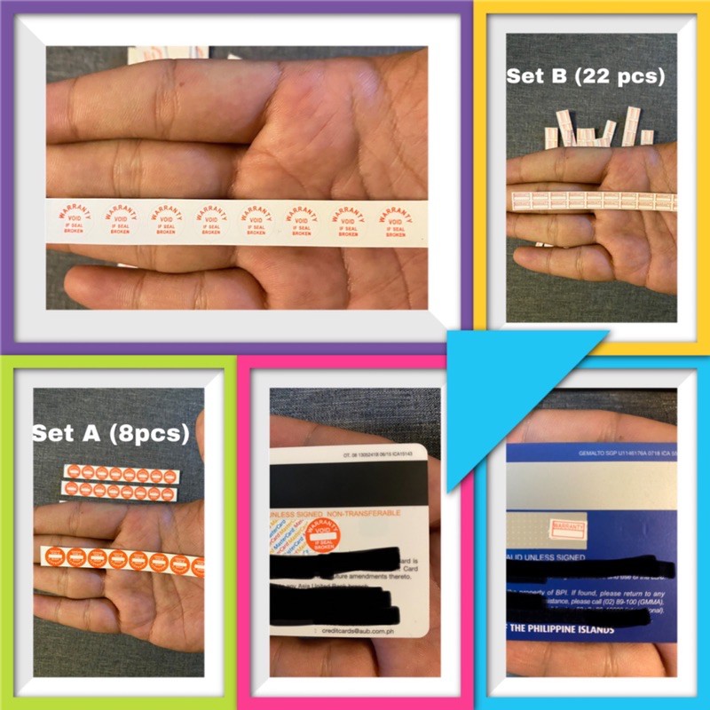 CVV cover stickers for credit and debit cards | Anti fraud | Anti-theft ...