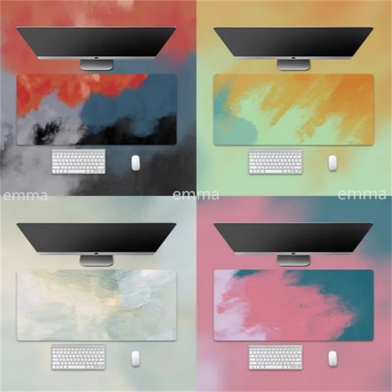 Gradient Morandi Color Mouse Mat Oversized Rubber Mouse Pad Computer ...
