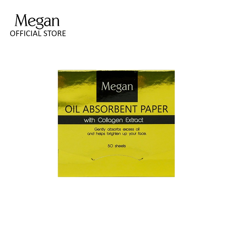 Megan Oil Absorbent Paper - Collagen Extract 50's | Shopee Philippines