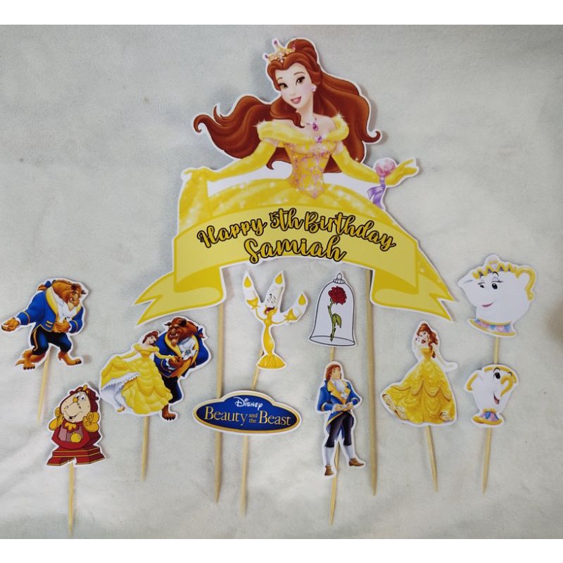 Princess Belle Cake Toppers | Shopee Philippines