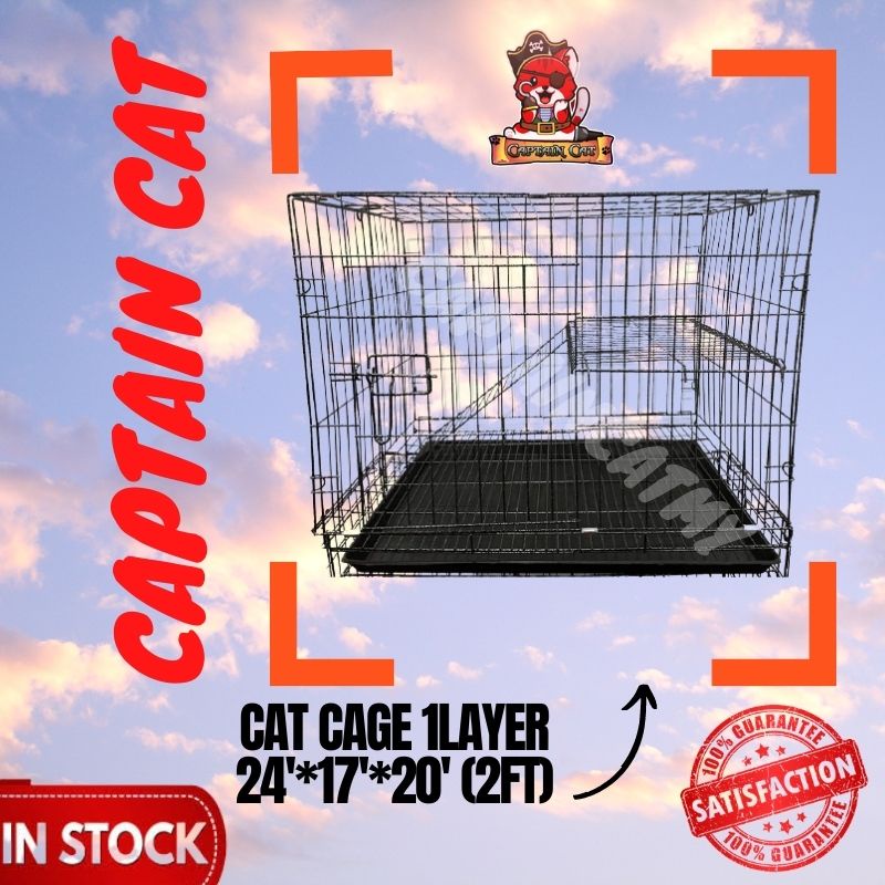 Ready STOCK Cat Cages 1 Level (2ft) Cat Cages 1Layer Economy Cage ...