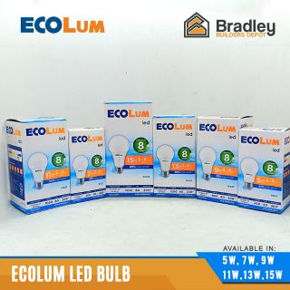 Ecolum LED Bulb (5w,7w,9w,11w,13w,15w) | Shopee Philippines