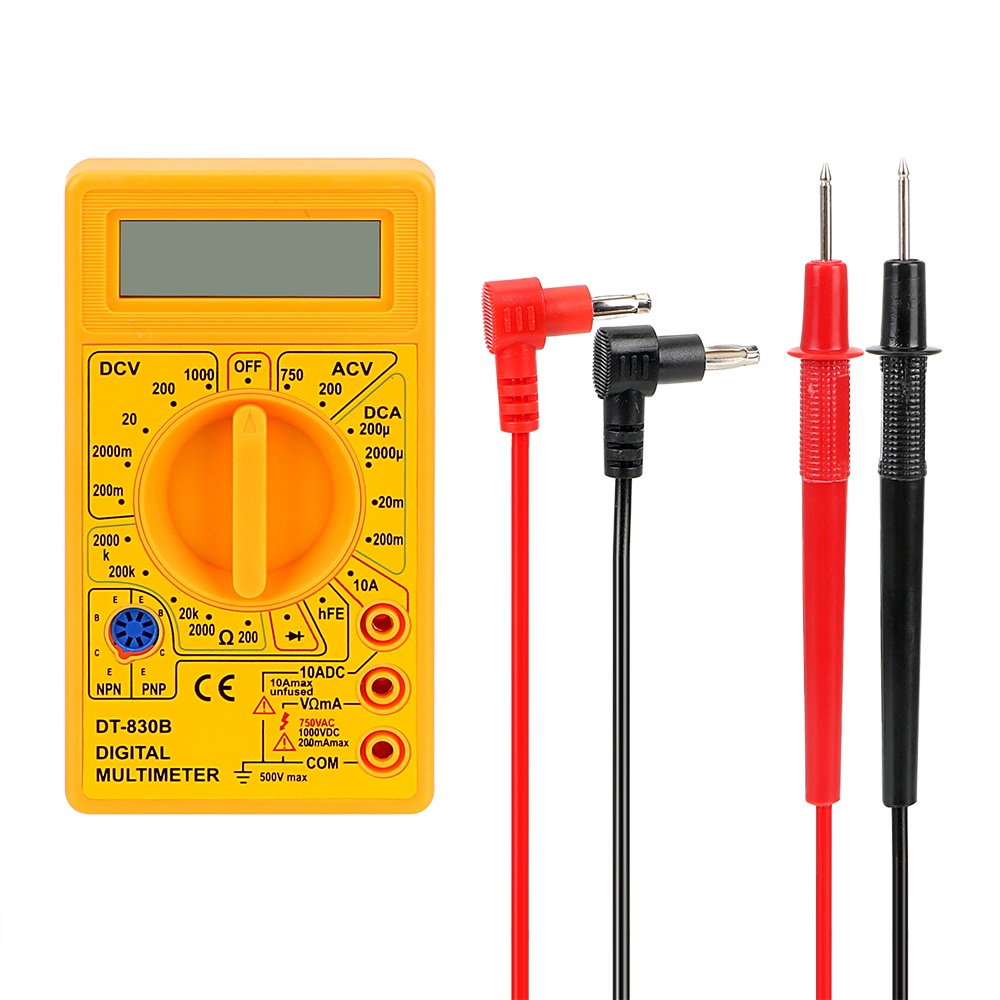 LCD Auto Range Digital Voltmeter Multimeter DT-830B Electrical ...