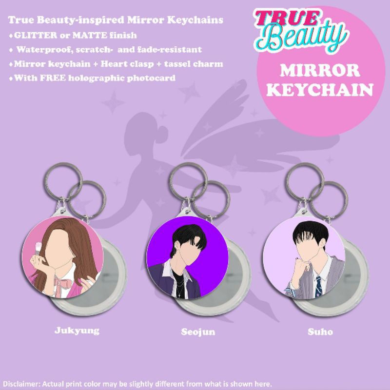 TRUE BEAUTY -inspired MIRROR KEYCHAINS | Shopee Philippines