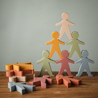 Hoshi Baby Silicone Human Stacking Toy for Toddlers and Kids Montessori ...