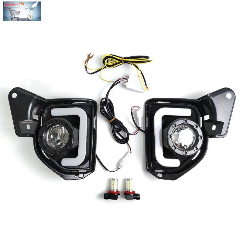 2pcs led 12v abs car fog lamp drl daytime running light for toyota hiace 2014 2015 2016 2017 ...