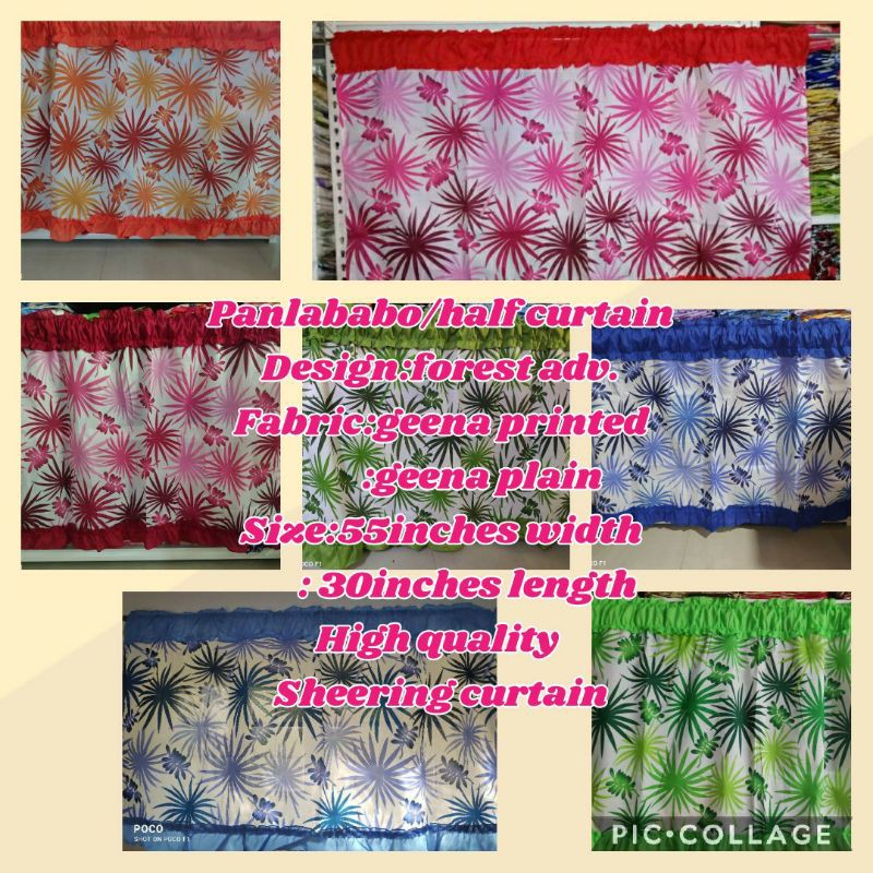 lababo /kitchen sink curtain forest design (katminmin) | Shopee Philippines