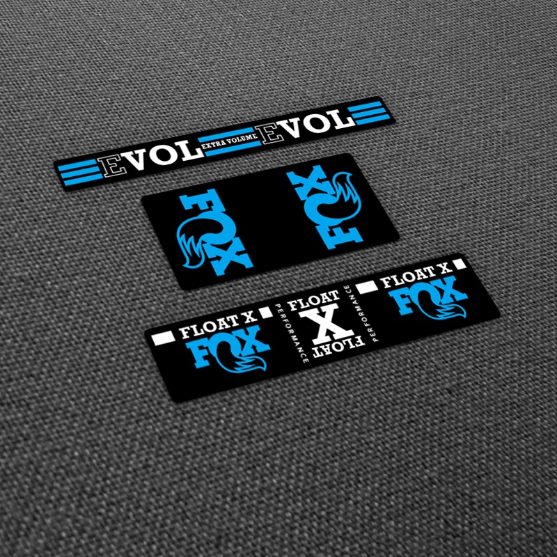 FOX Float X - Rear Suspension Decals - Blue | Shopee Philippines