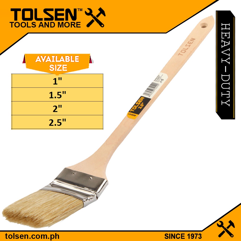 Tolsen Flat & Curved Paint Brush (1" - 2.5") | Shopee Philippines