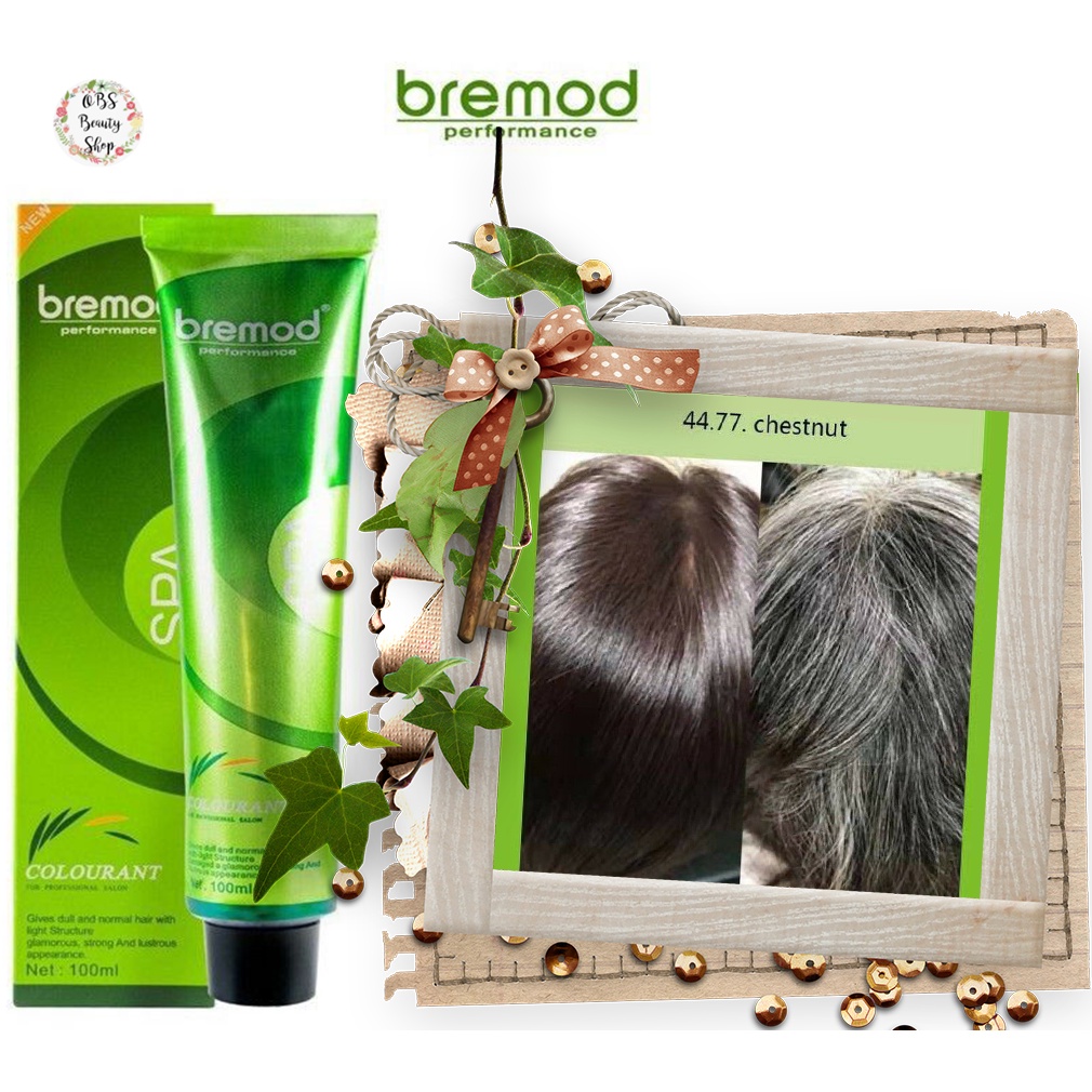 New Colors!!! Bremod Hair Coloe Dye 44/77 Chestnut | Shopee Philippines
