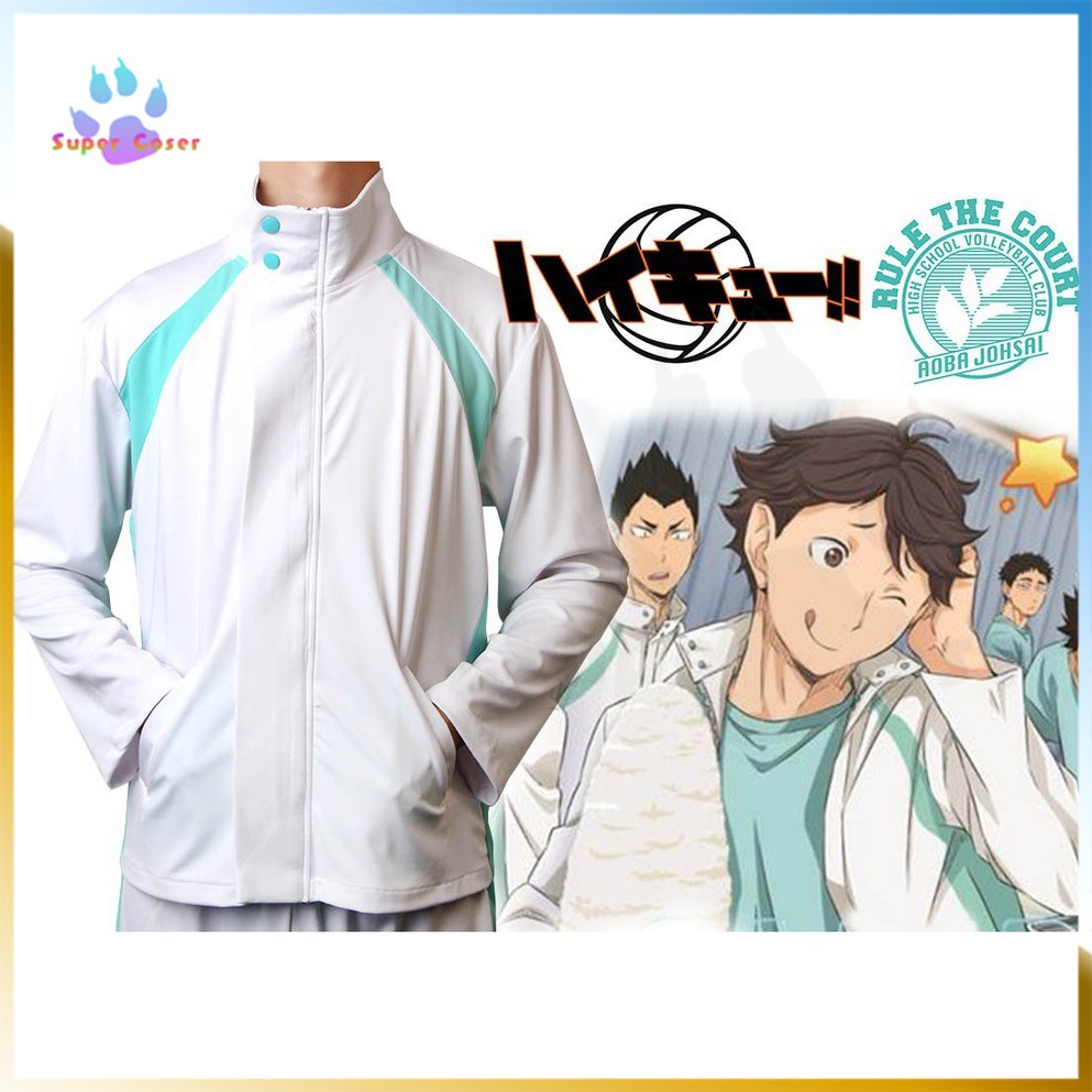 (SHIP FAST) Haikyuu!! Aoba Johsai High School Coat Jacket Sport Uniform ...