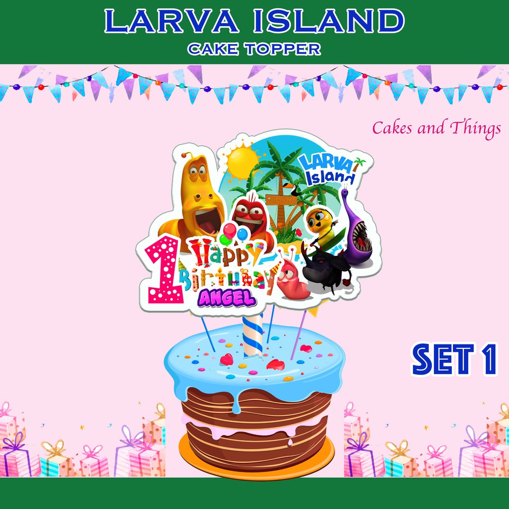 Larva Island Cake Topper (6 X 8 INCHES) | Shopee Philippines