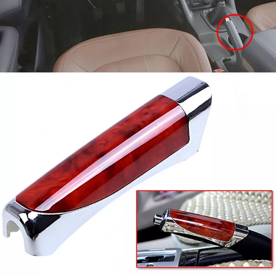Universal Wooden and Carbon Car Hand Brake Cover Handle Sleeve ...