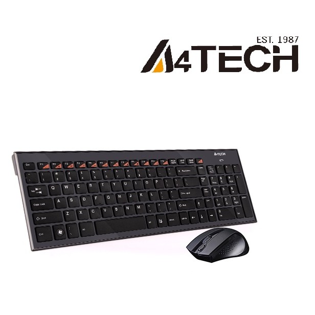 A4Tech 9500f Wireless Keyboard And Mouse Combo Black | Shopee Philippines