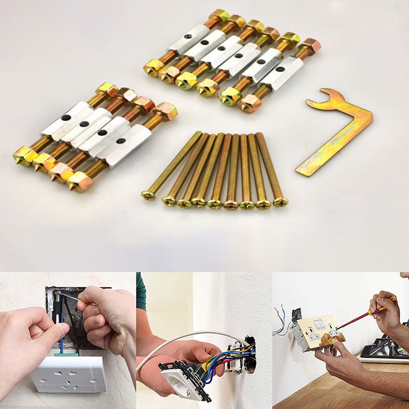 10PCS Switch Socket Cassette Screws Support Rod Switch Box Repair Kit ...