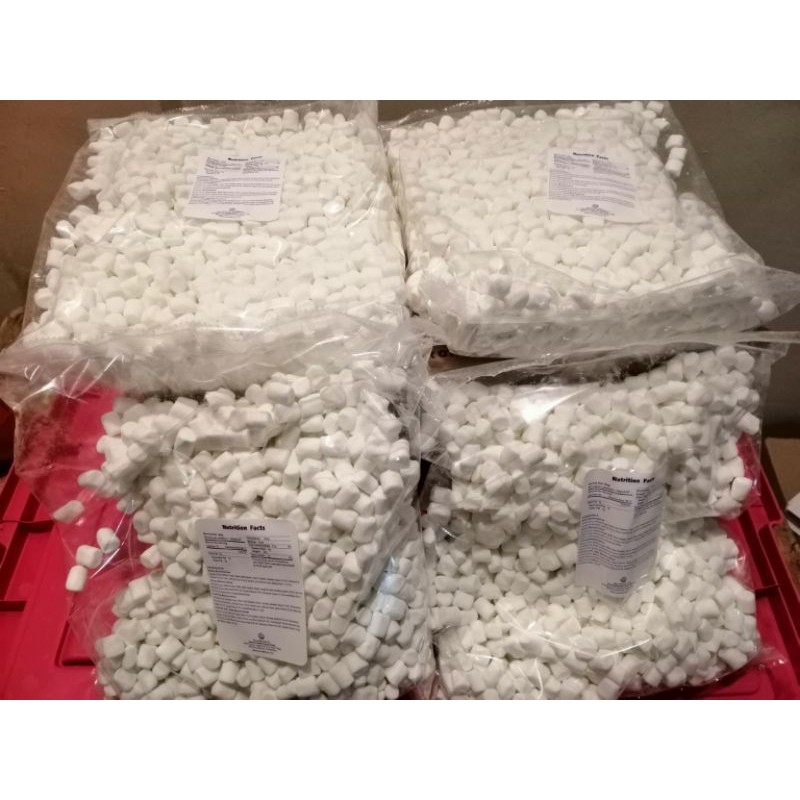 1 BOX MINI WHITE MARSH MALLOWS (4 x 680grams) NEW PACKAGING / MELLO ...
