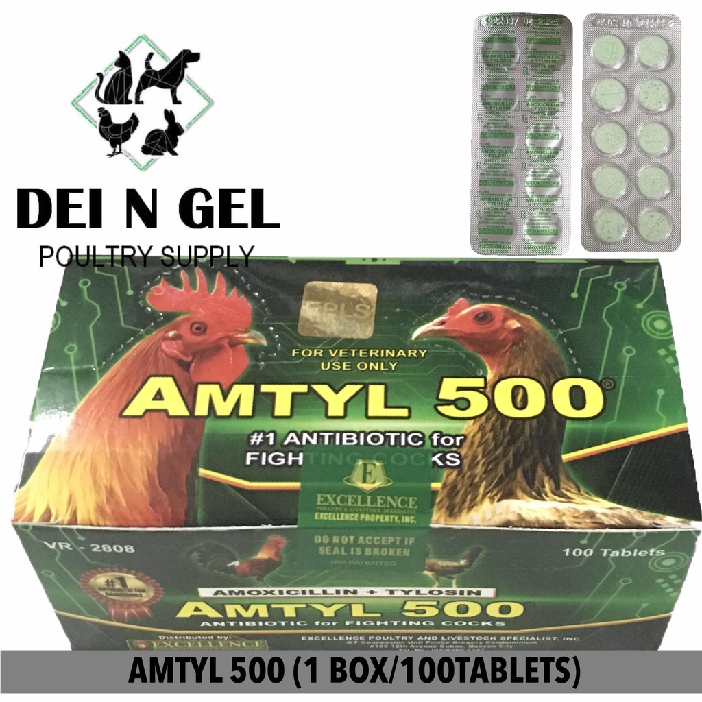 Amtyl 500 for Fighting Cocks (1 BOX/ 100 TABLETS) | Shopee Philippines