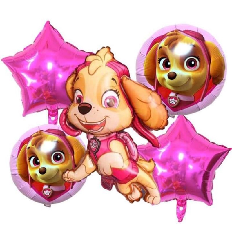5in1 Skye Balloons Paw Patrol Theme Party| 5in1 pack | Skye Foil ...