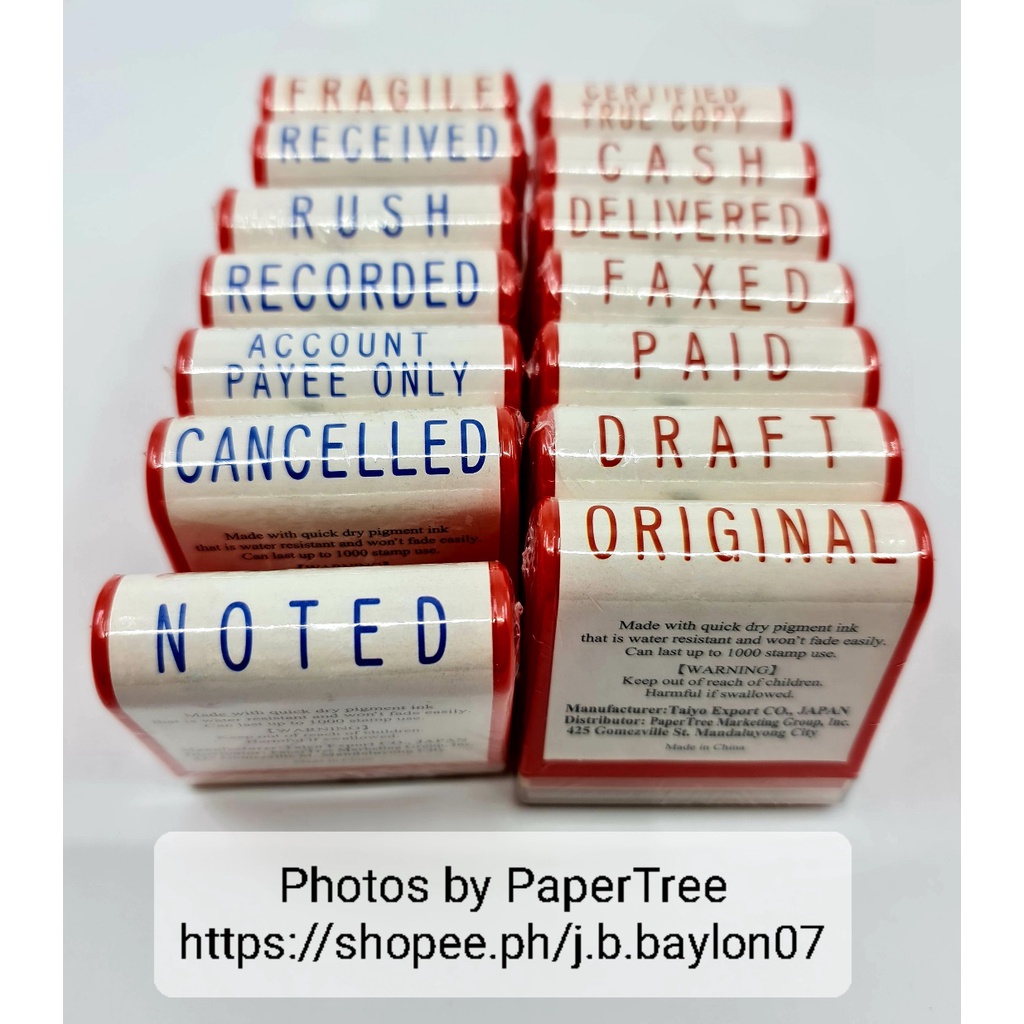 Office Self-Inking Stamps - CLEARANCE SALE(No Restocking) | Shopee ...