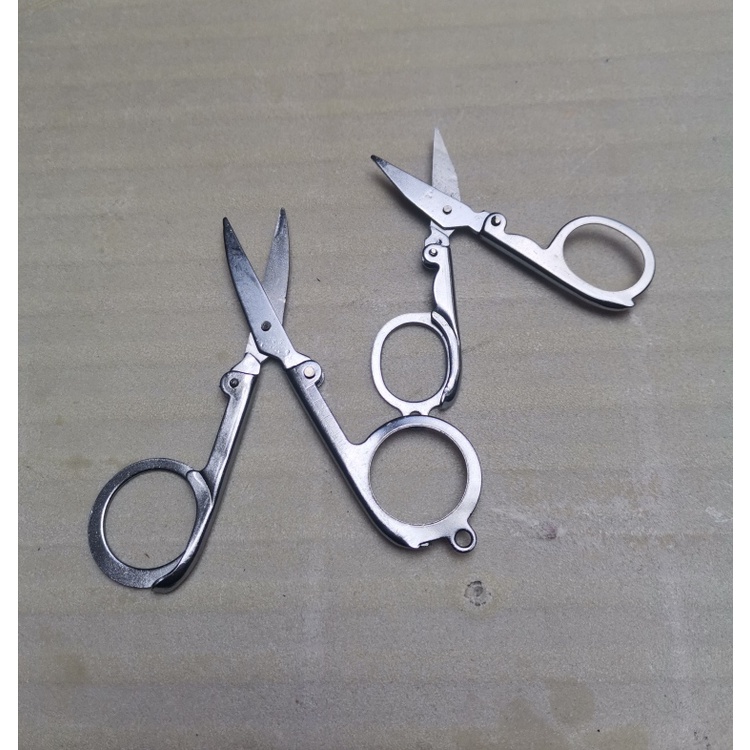 Browns Stainless Steel Folding Scissors Sharp Blade for Arts and Crafts ...