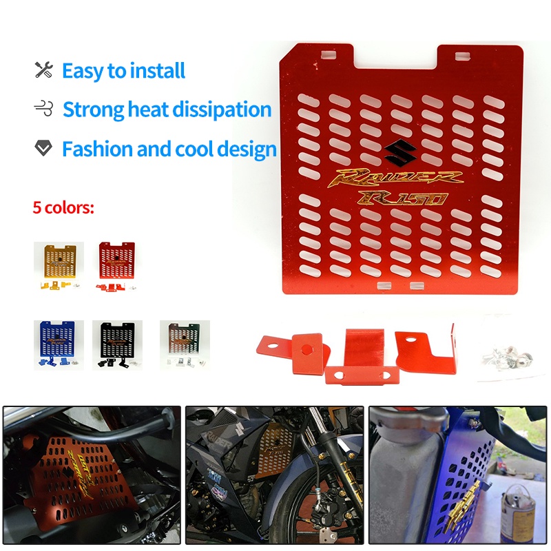 RAIDER R150 FI Motorcycle Radiator Alloy Iron Cover | Shopee Philippines