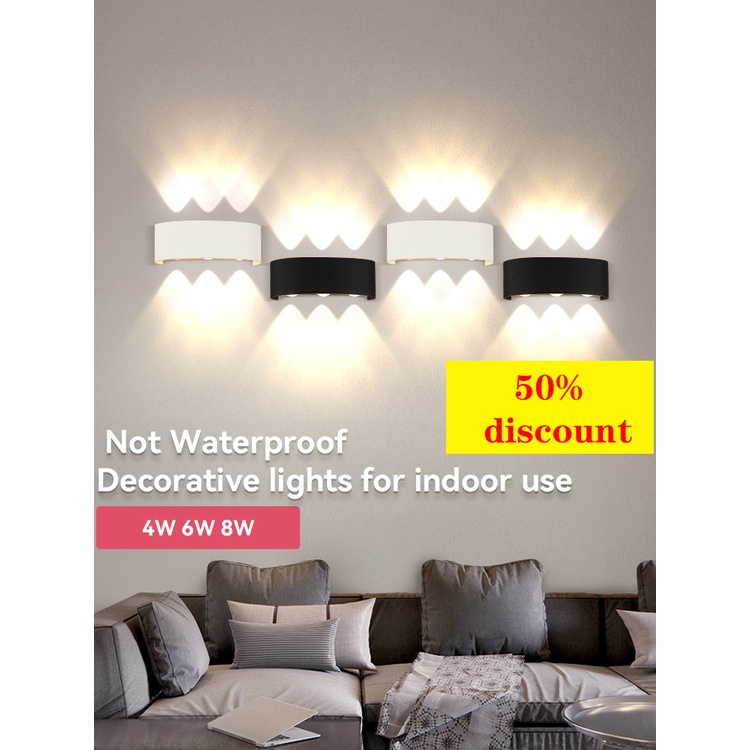 CANMEIJIA LED Wall Lamp Indoor Modern Nordic 4w 6w 8w Lights For Living ...