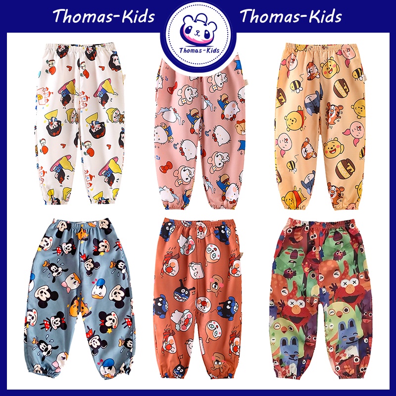 [THOMAS KIDS] 2-8yrs Kid Summer Loose Slacks Trousers for Boy Cute ...