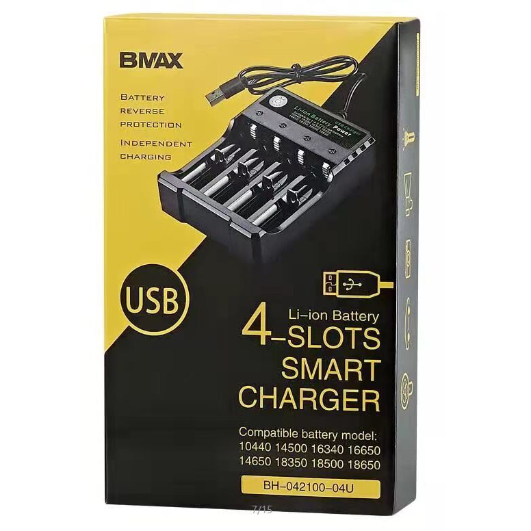USB Smart Battery Charger 2 / 3 / 4 Slots Bay Fast Charging Wild ...